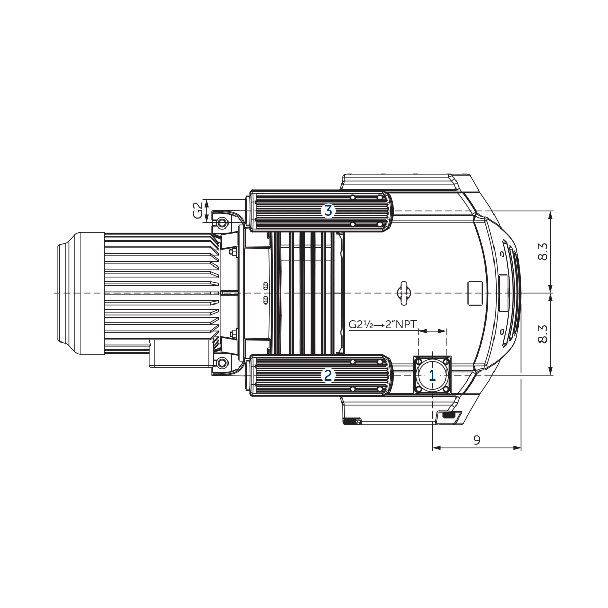 Becker VTLF 2.250 SK Oil-Less Rotary Vane Vacuum Pump (x2)